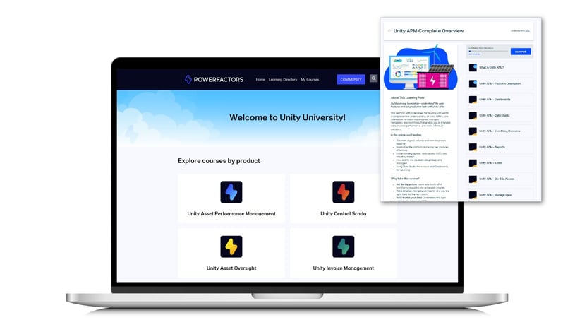 Explore Unity University: Power Factors’ customer learning hub